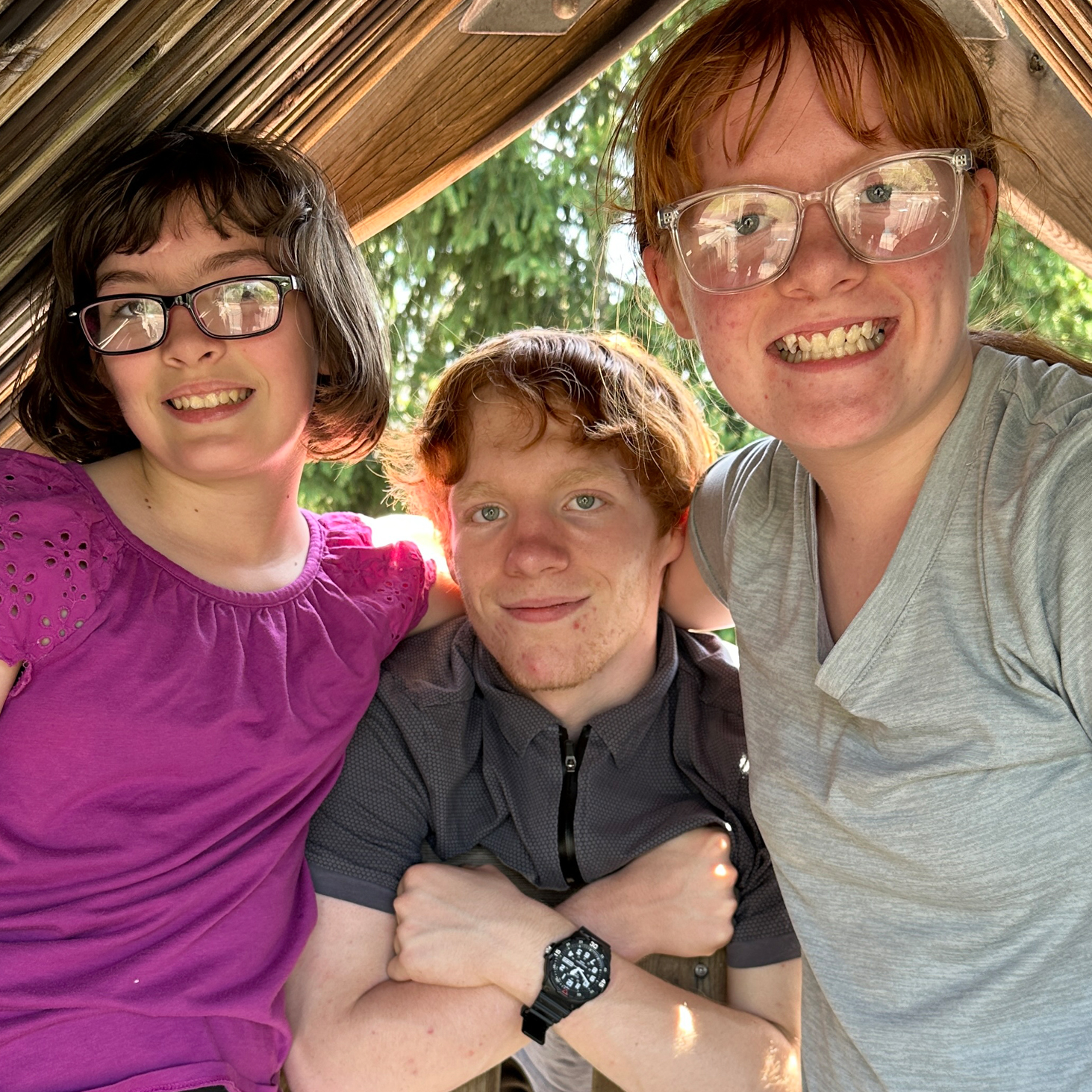 Alexis, Age 14, Gavin, Age 16 and Olivia, Age 11 - NOAS